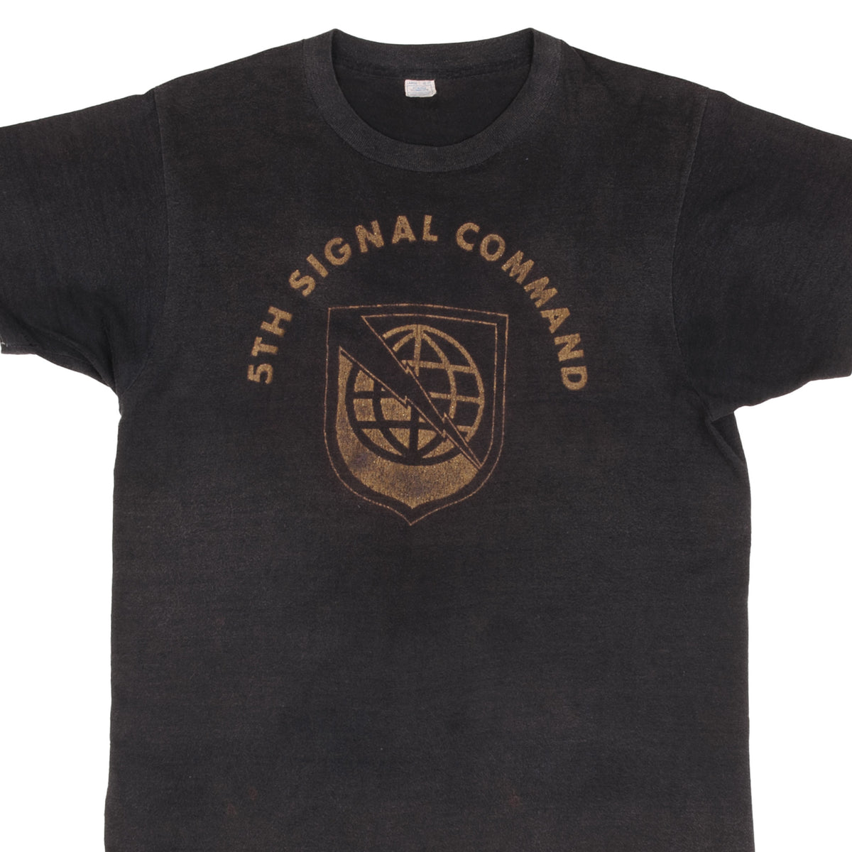 VINTAGE US ARMY 5TH SIGNAL COMMAND TEE SHIRT 1980S SIZE MEDIUM MADE IN ...