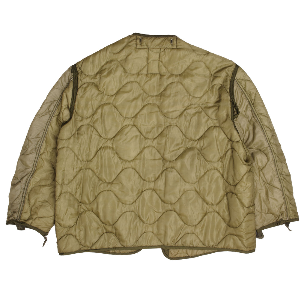 VINTAGE US ARMY M-1965 M65 WOODLAND CAMO FIELD JACKET 1984 LARGE REGUL ...