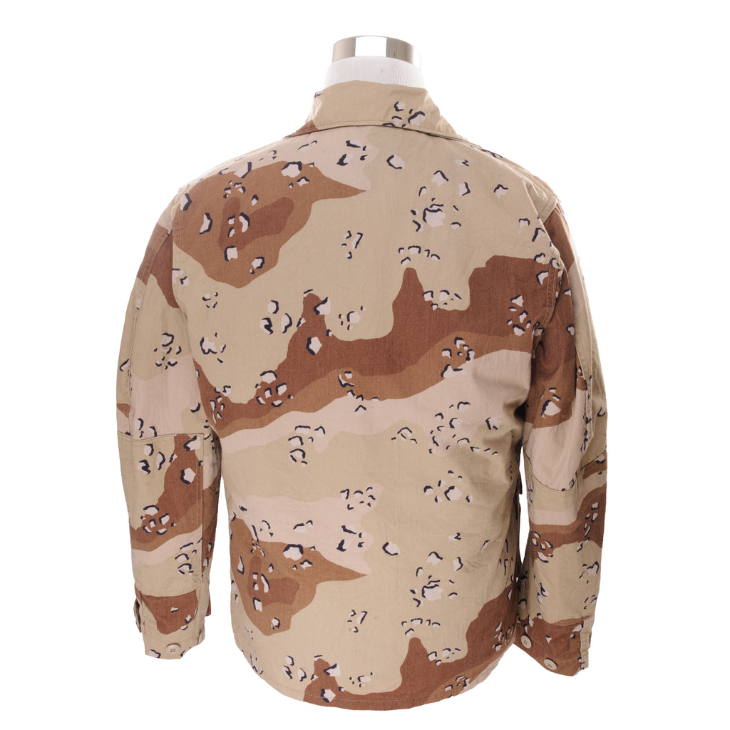 VINTAGE US ARMY DESERT CAMO CHOCOLATE CHIP COMBAT JACKET 1983 MEDIUM S ...