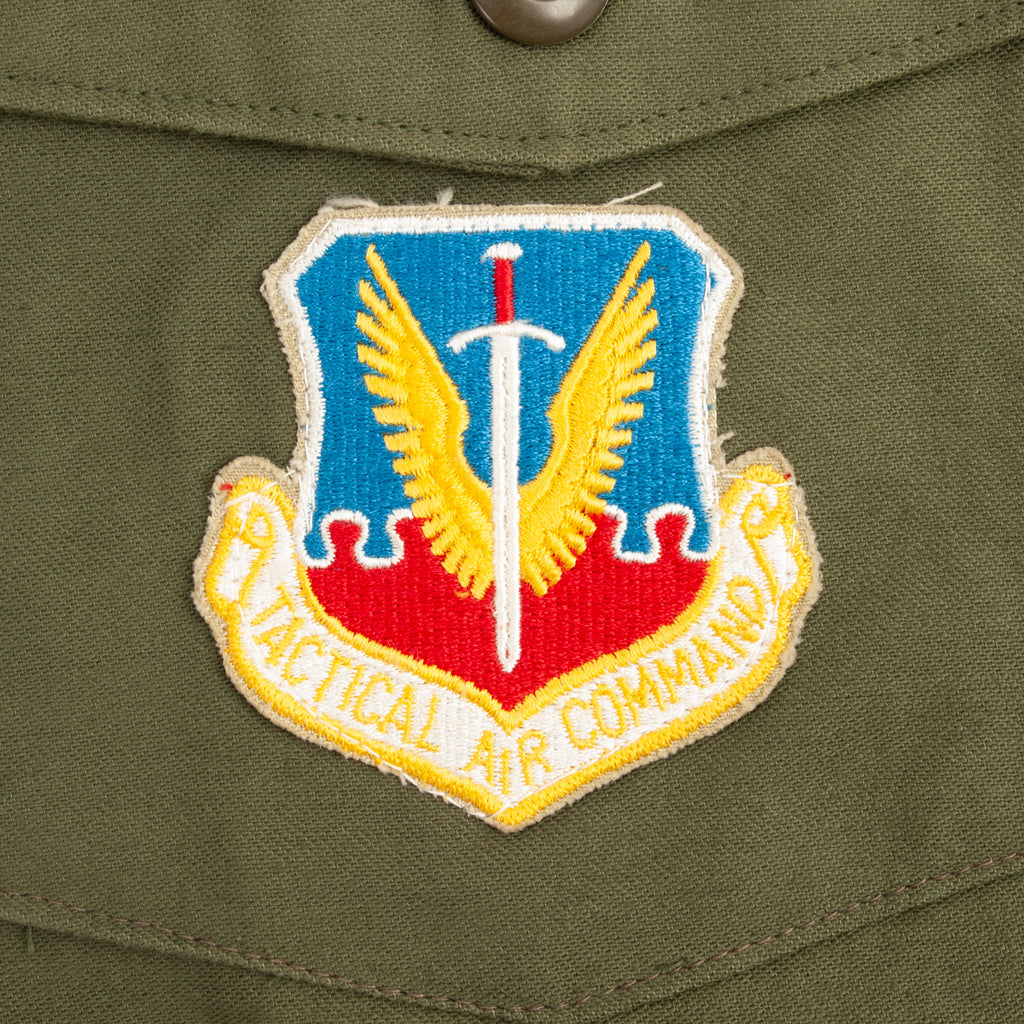 VINTAGE USAF AIR FORCE 1974 VIETNAM WAR UTILITY SATEEN SHIRT PATCH SZ ...