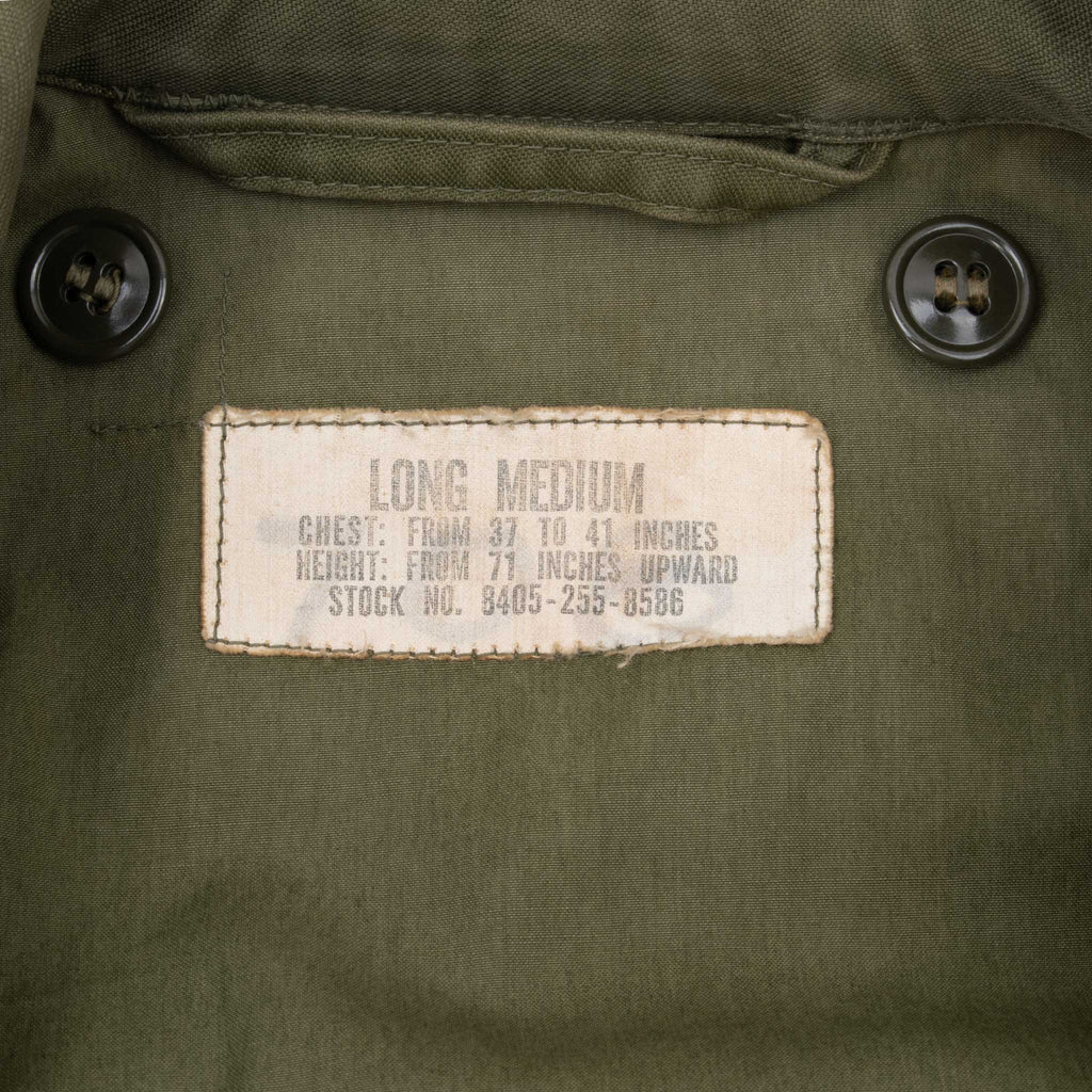 VINTAGE US ARMY M51 FIELD JACKET 1958 VIETNAM WAR SIZE MEDIUM LONG ...