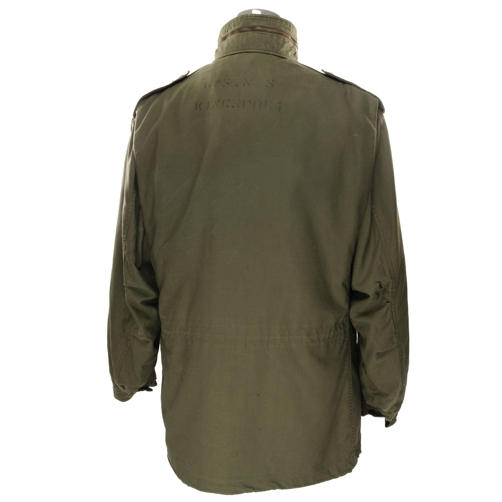 VINTAGE US NAVY USNS KINGSPORT M65 FIELD JACKET 1976 SIZE LARGE LONG ...