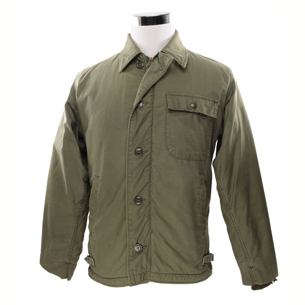 VINTAGE USN US NAVY A2 DECK JACKET COLD WEATHER 1978 SIZE SMALL – Rare ...