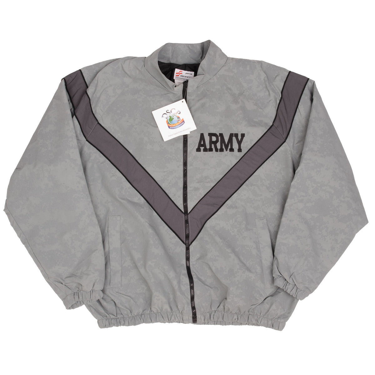 VINTAGE US ARMY 2005 WINDBREAKER REFLECTIVE CAMO TRAINING IPFU JACKET ...