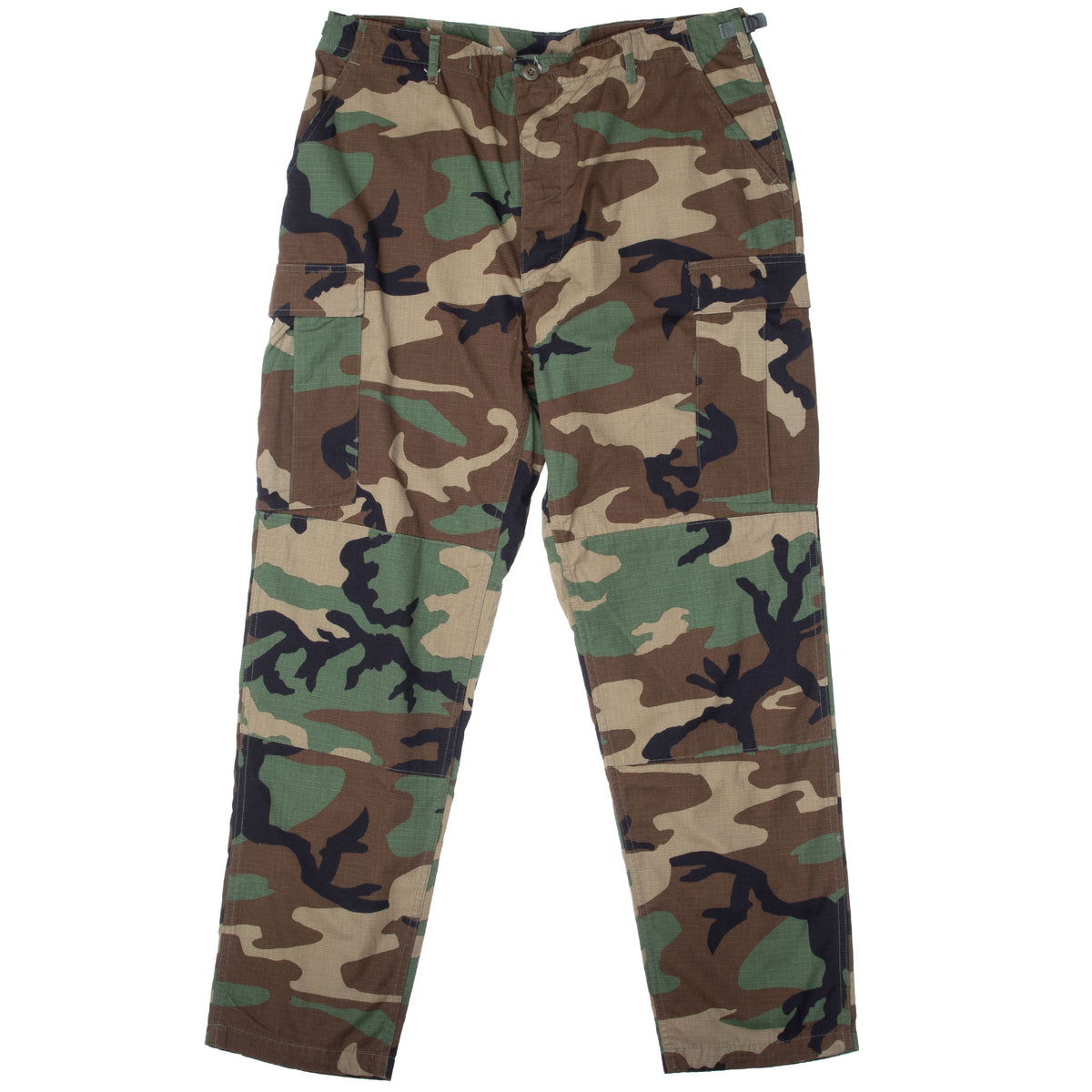 VINTAGE US ARMY RIP STOP WOODLAND CAMO COMBAT TROUSER 1996 LARGE LONG ...