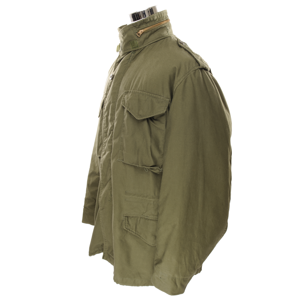 VINTAGE US ARMY M-1965 M65 FIELD JACKET VIETNAM WAR 1973 LARGE REGULAR ...