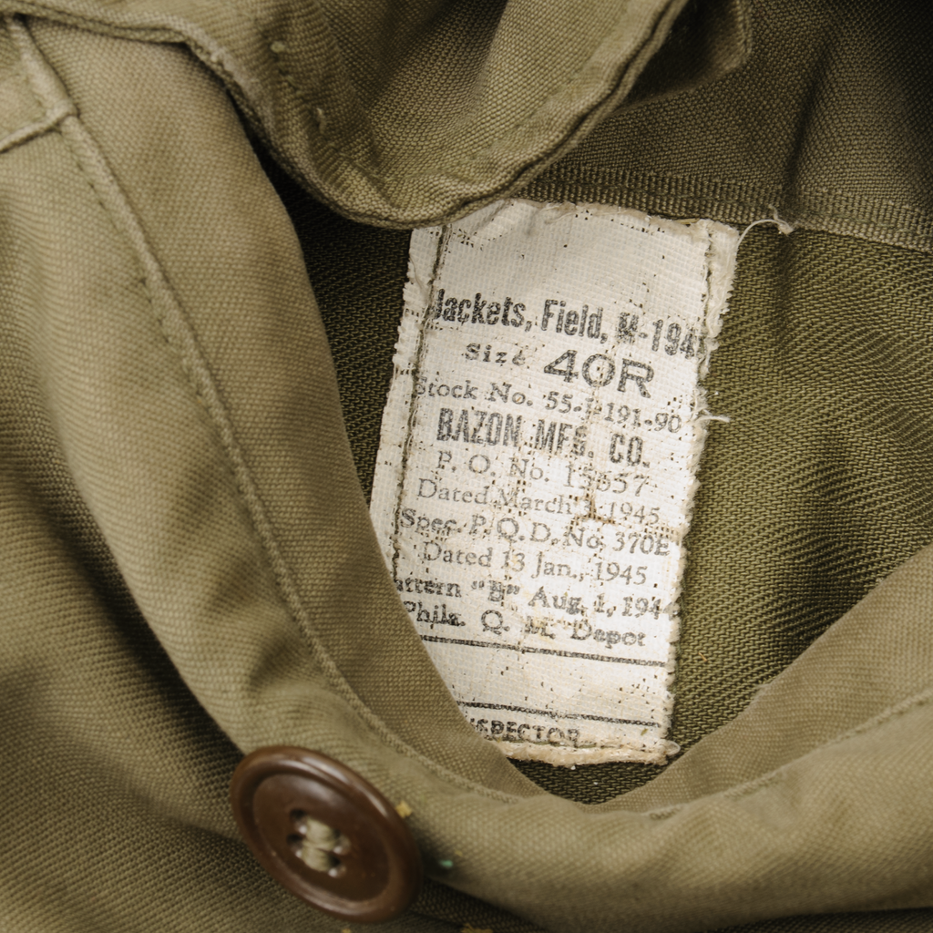 VINTAGE US ARMY M-1943 M43 FIELD JACKET 1945 WW2 ERA SIZE 40R – Rare ...