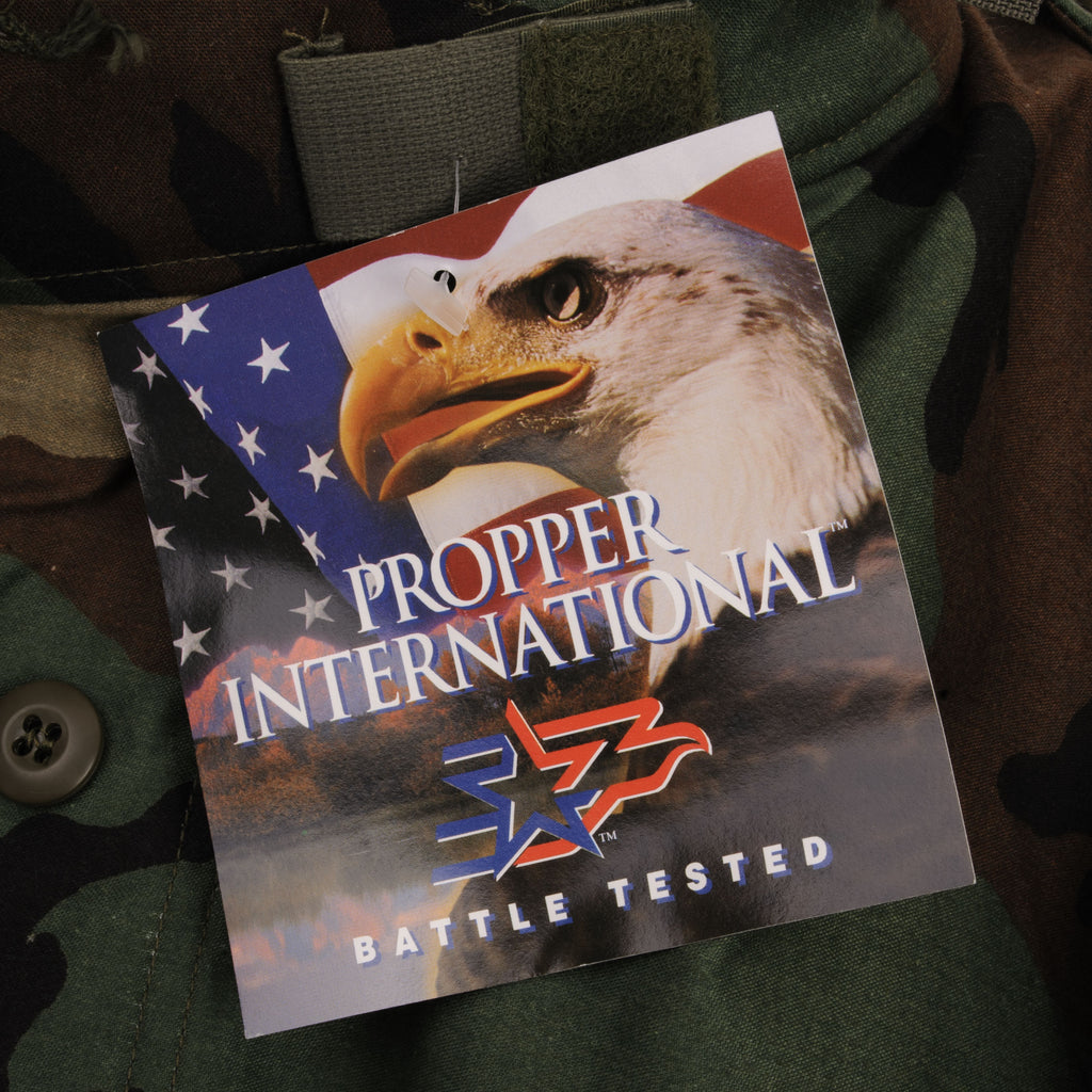 VINTAGE M65 WOODLAND CAMO FIELD PROPPER INTERNATIONAL JACKET 1997 XL R ...