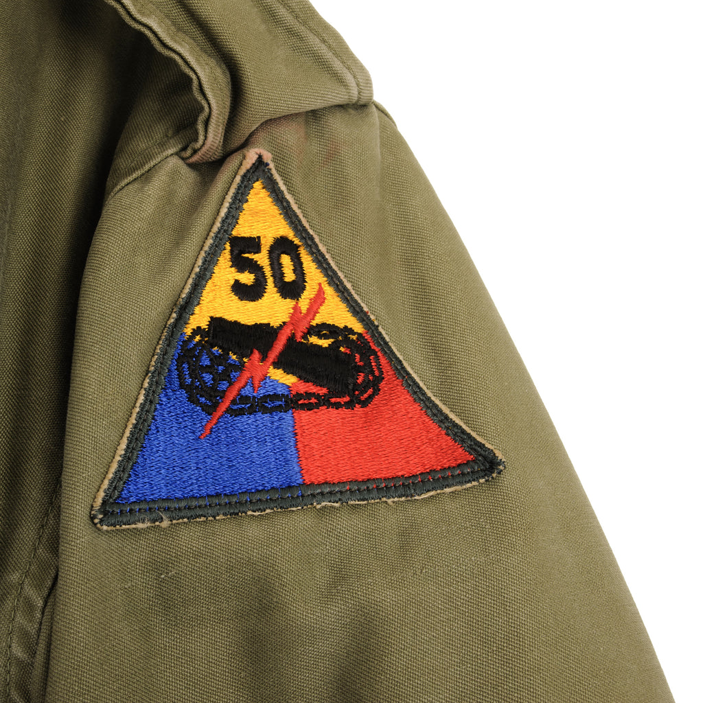 VINTAGE US ARMY FIELD JACKET PATCHED M51 1961 VIETNAM WAR MEDIUM REGUL ...