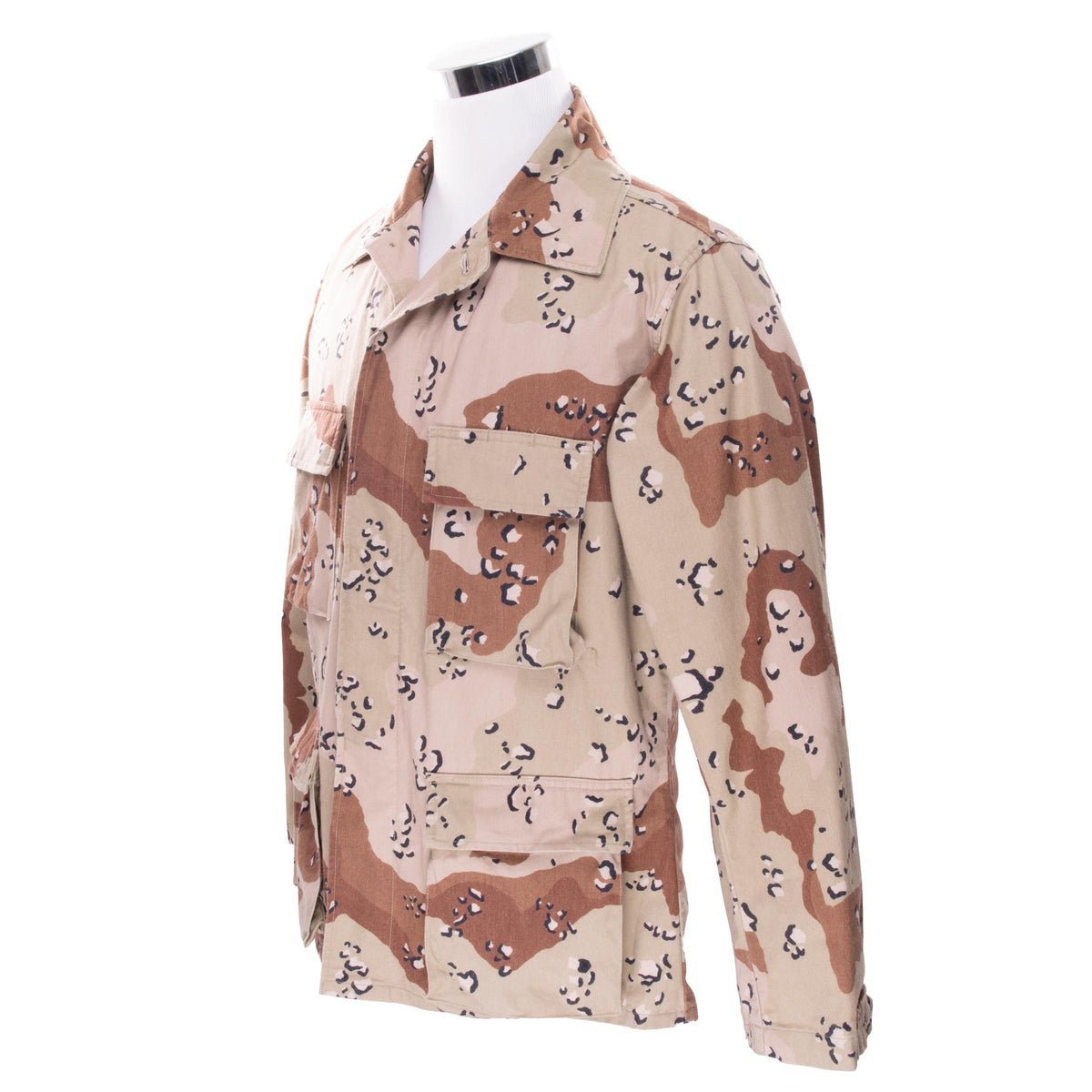 VINTAGE US ARMY DESERT CAMO CHOCOLATE CHIP COMBAT JACKET 1983 XL REGUL ...