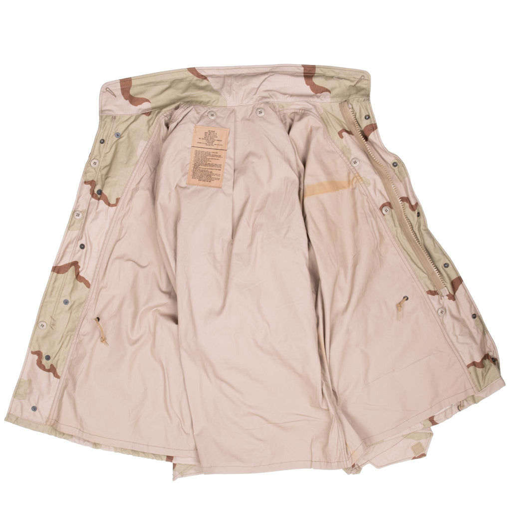 VINTAGE US ARMY M65 FIELD JACKET DESERT CAMO 1989 LARGE REGULAR DEADST ...