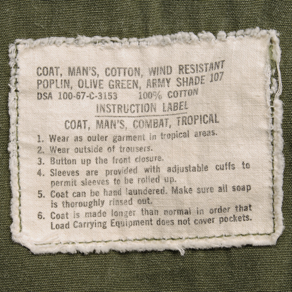 Vintage US Army Tropical Combat Jacket 1967 Vietnam War – Rare Gear USA