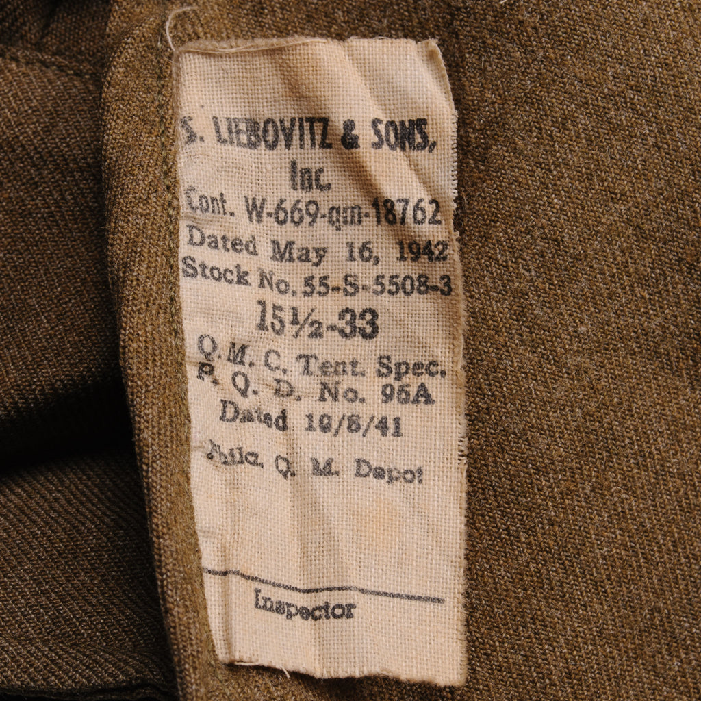 Vintage US Army M-37 M37 Wool Shirt 1942 WW2 Shaef Patch – Rare Gear USA