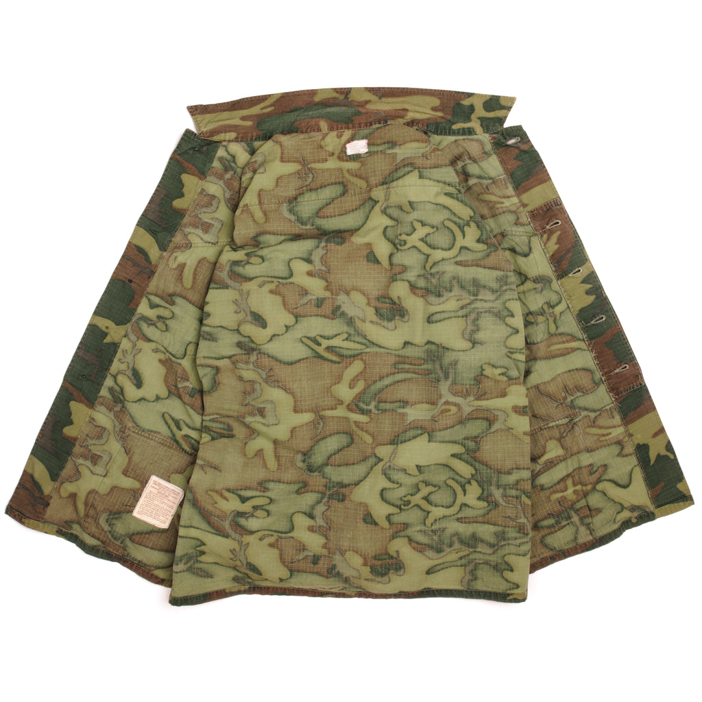 VINTAGE US ARMY TROPICAL COMBAT JACKET 5TH PATTERN ERDL 1968 VIETNAM W ...