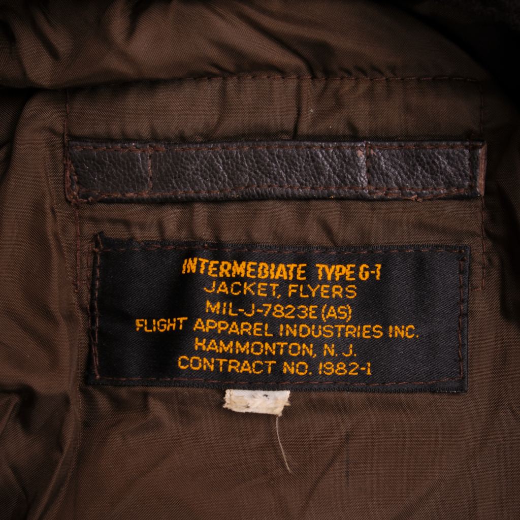 USN US Navy Leather Jacket Flyers Type G-1 G1 1976 Size 42 – Rare Gear USA