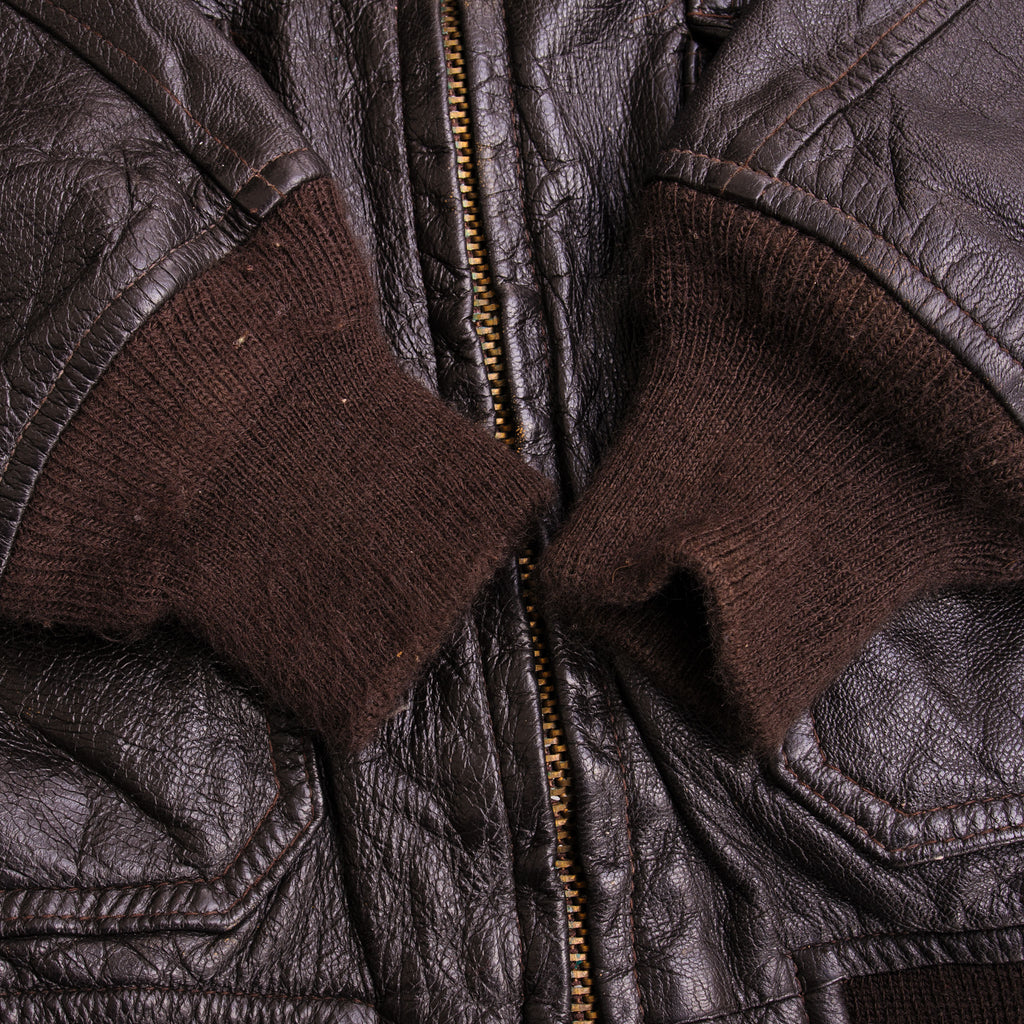 USN US Navy Leather Jacket Flyers Type G-1 G1 1976 Size 42 – Rare Gear USA