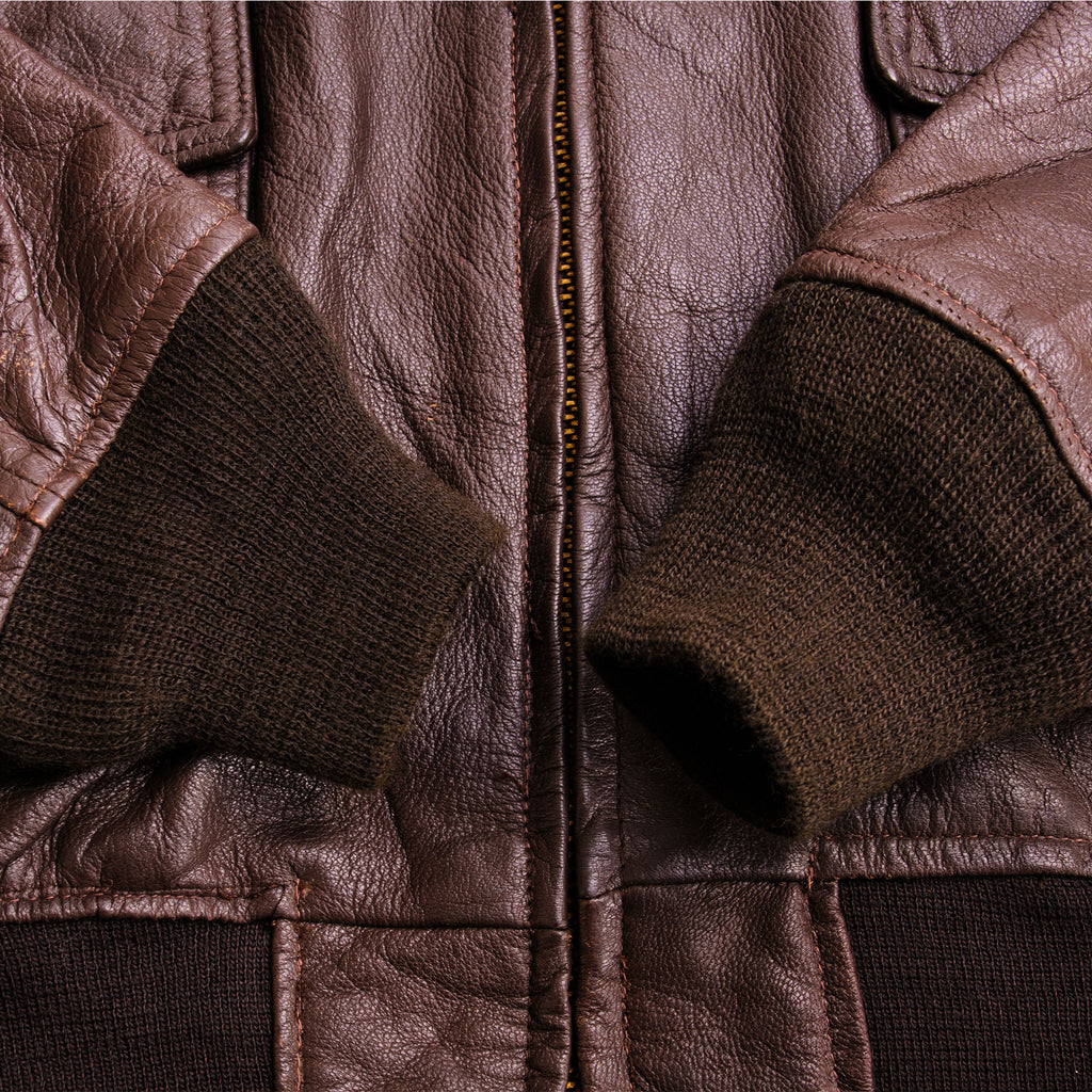 USN US Navy Leather Jacket Flyers Type G-1 G1 1976 Size 42 – Rare Gear USA