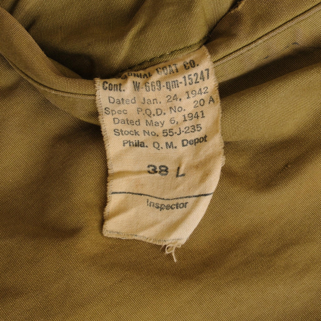 Field Jacket M-1941 M41 1940's Size Small With Patches – Rare Gear USA