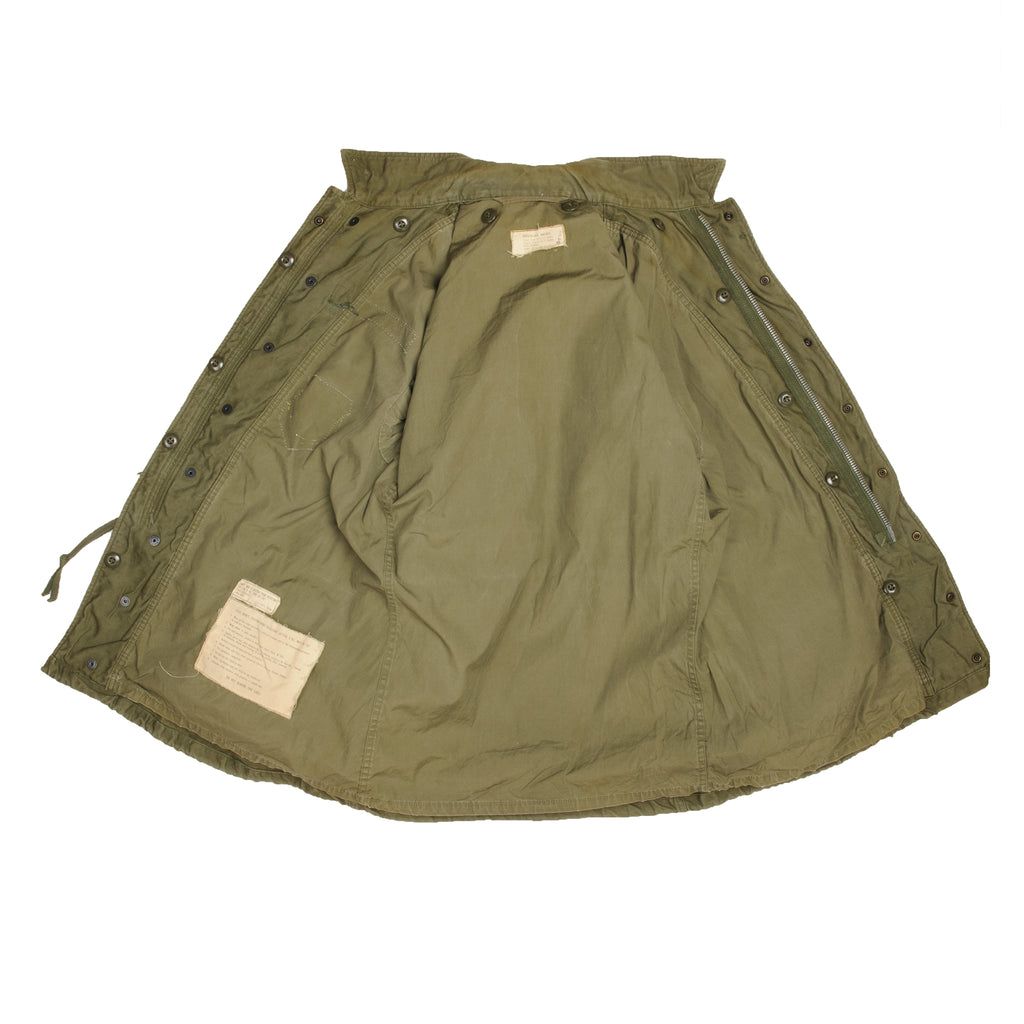 VINTAGE US ARMY M-1951 M51 FIELD JACKET 1963 VIETNAM WAR SIZE SMALL RE ...