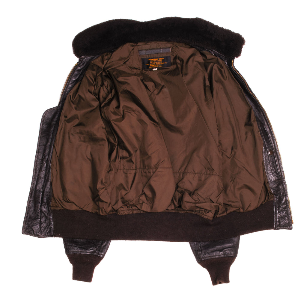 USN US Navy Leather Jacket Flyers Type G-1 G1 1976 Size 42 – Rare Gear USA