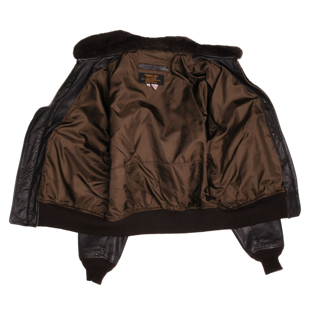 USN US Navy Leather Jacket Flyers Type G-1 G1 1976 Size 42 – Rare Gear USA