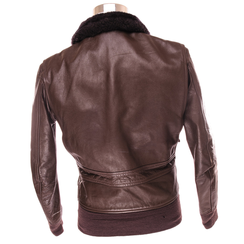 VINTAGE US NAVY G-1 G1 FLIGHT LEATHER JACKET 1976 SIZE 38 – Rare Gear USA