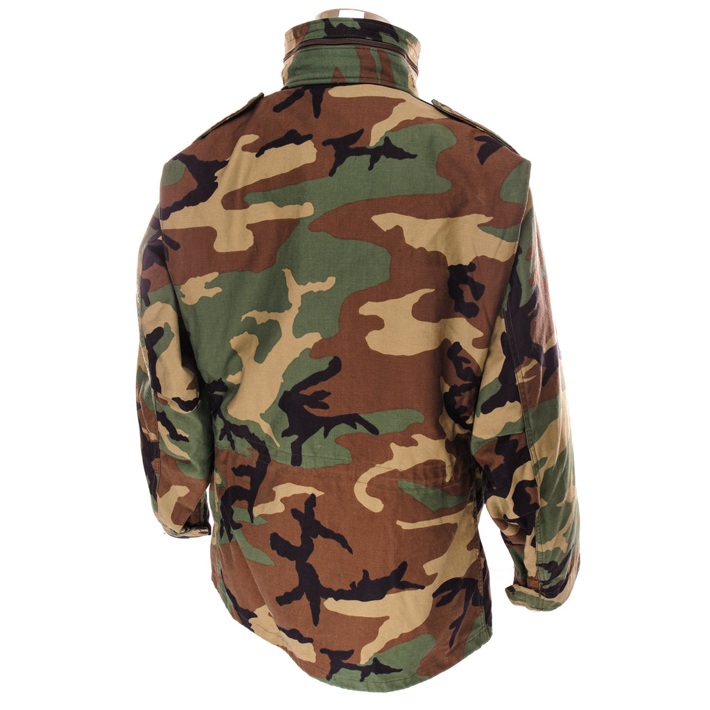 VINTAGE US ARMY M-1965 M65 ERDL FIELD JACKET 1996 SIZE LARGE REGULAR ...