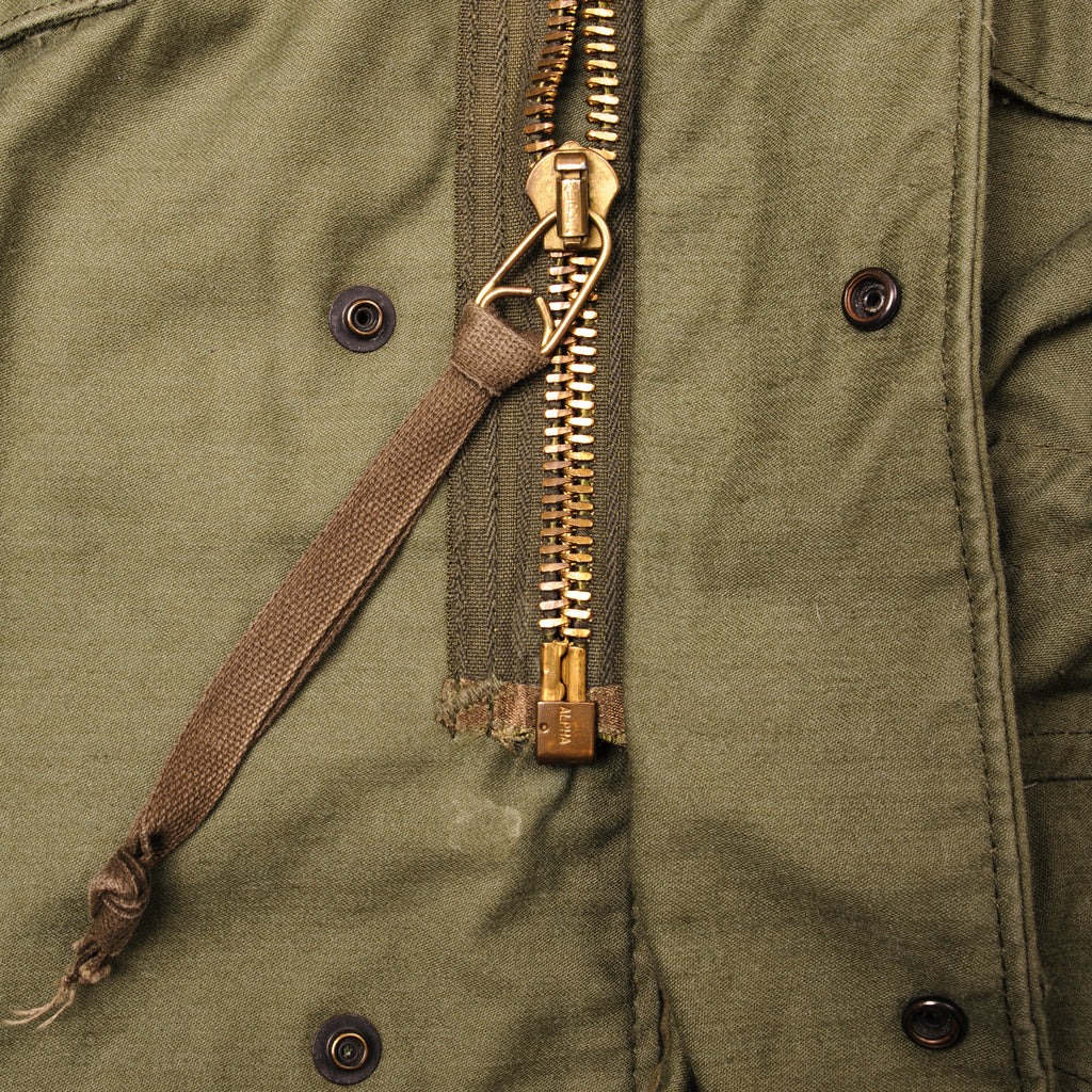 VINTAGE US MARINES FIELD JACKET M-1965 M65 SIZE 2XL REGULAR PATCH RECO ...