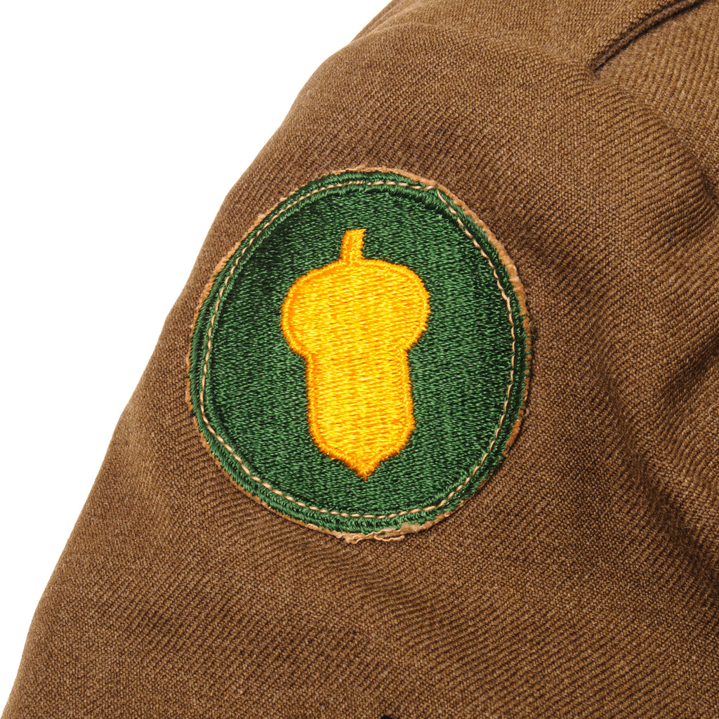 VINTAGE US ARMY WOOL FIELD JACKET WW2 ERA SIZE 34S WITH PATCHES, INSIG ...