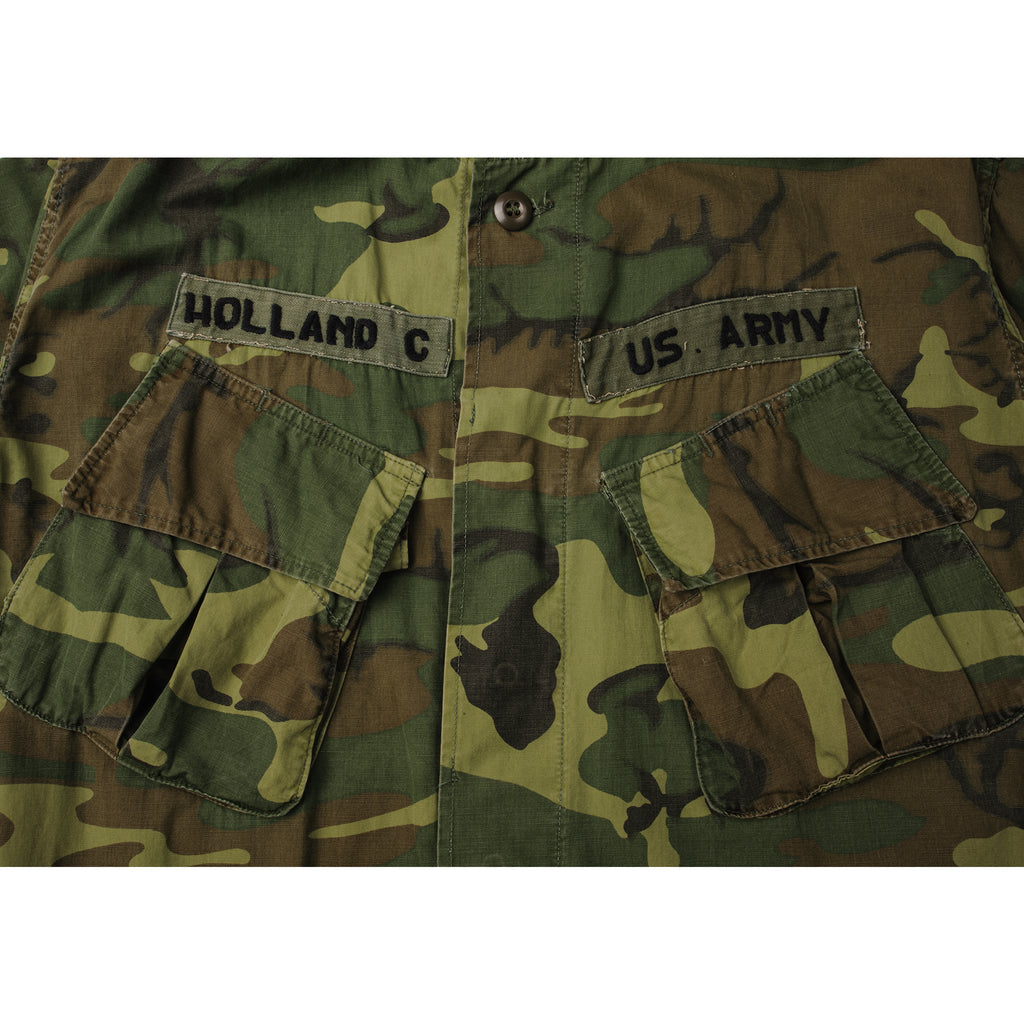 VINTAGE US ARMY TROPICAL COMBAT JACKET 3RD PATTERN ERDL 1960s VIETNAM ...