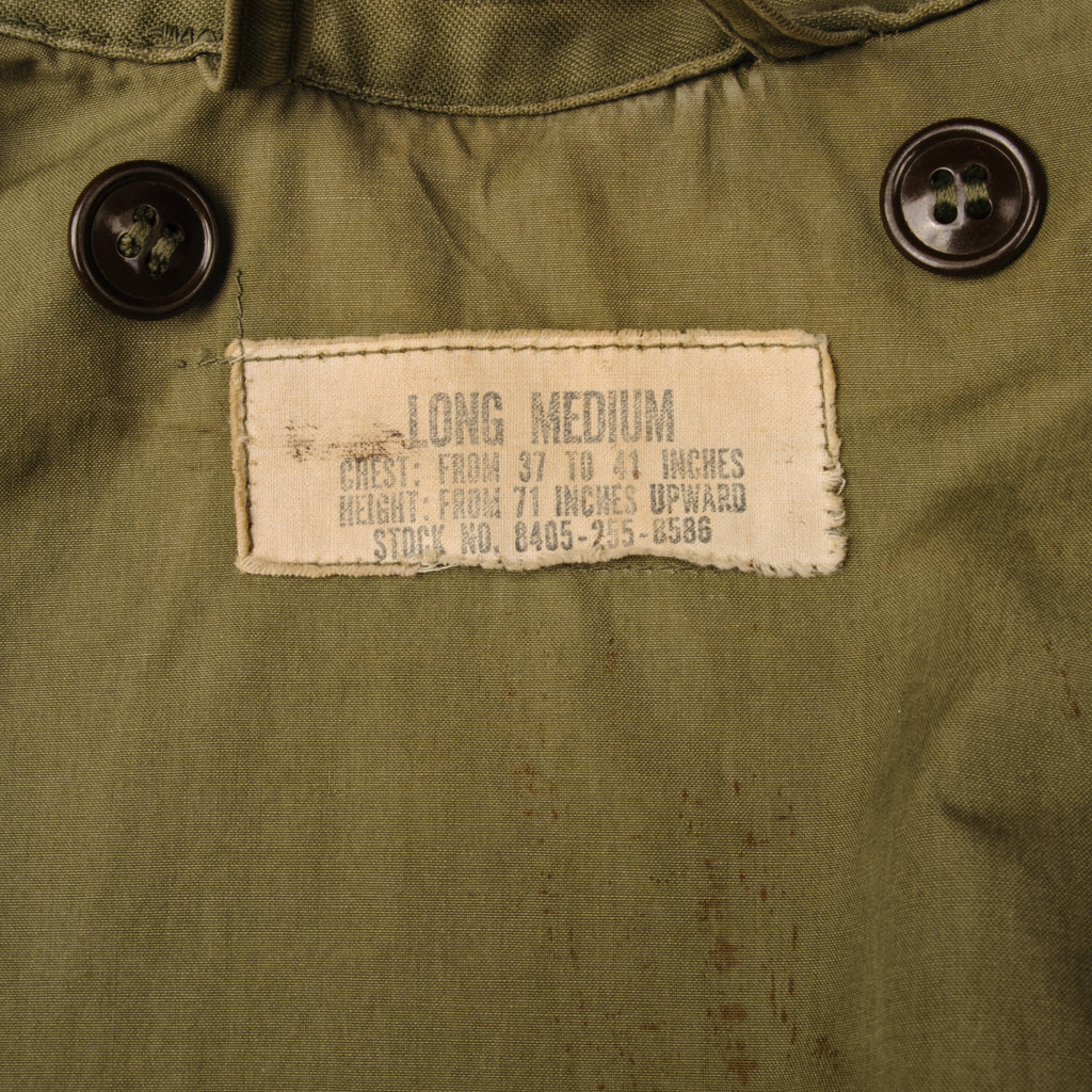 VINTAGE US ARMY M-1951 M51 FIELD JACKET 1957 EARLY VIETNAM WAR SIZE ME ...
