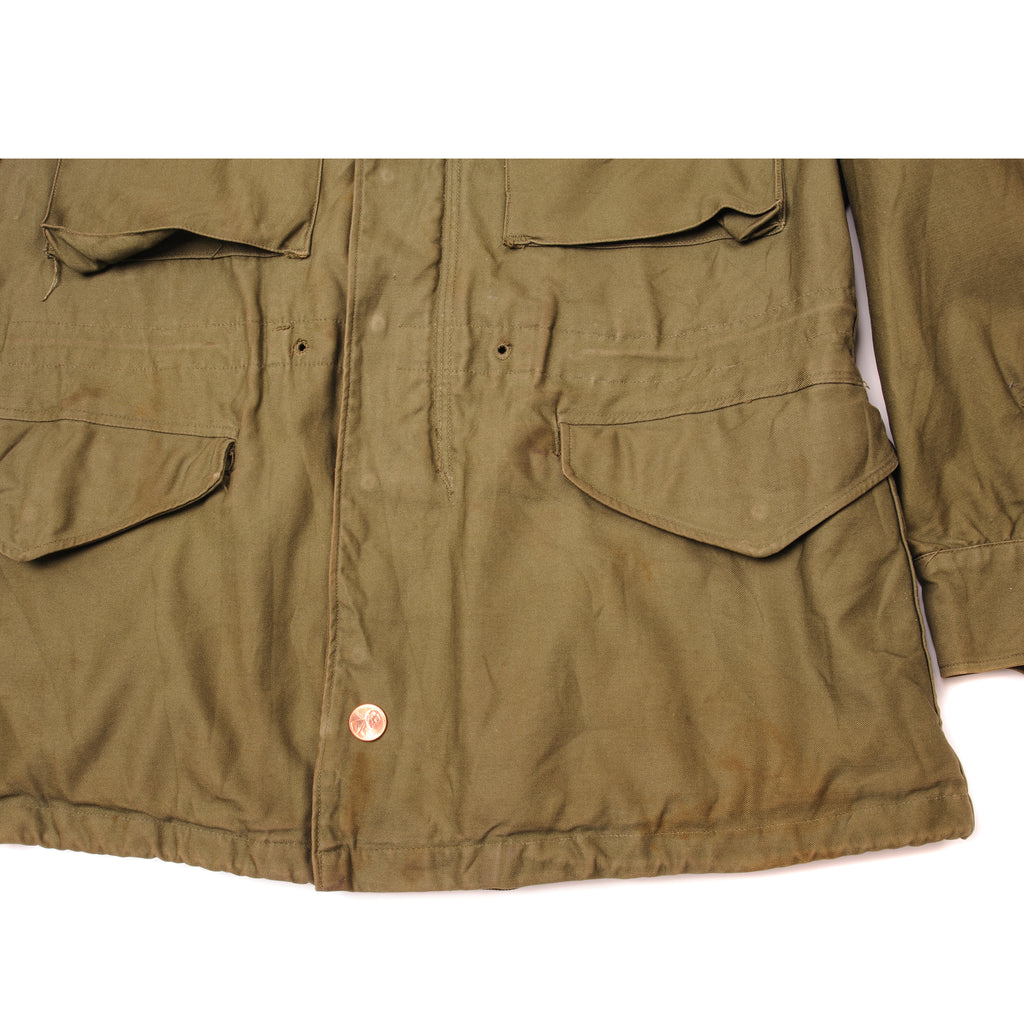 VINTAGE US ARMY M-1951 M51 FIELD JACKET 1950S KOREAN WAR SIZE SMALL RE ...