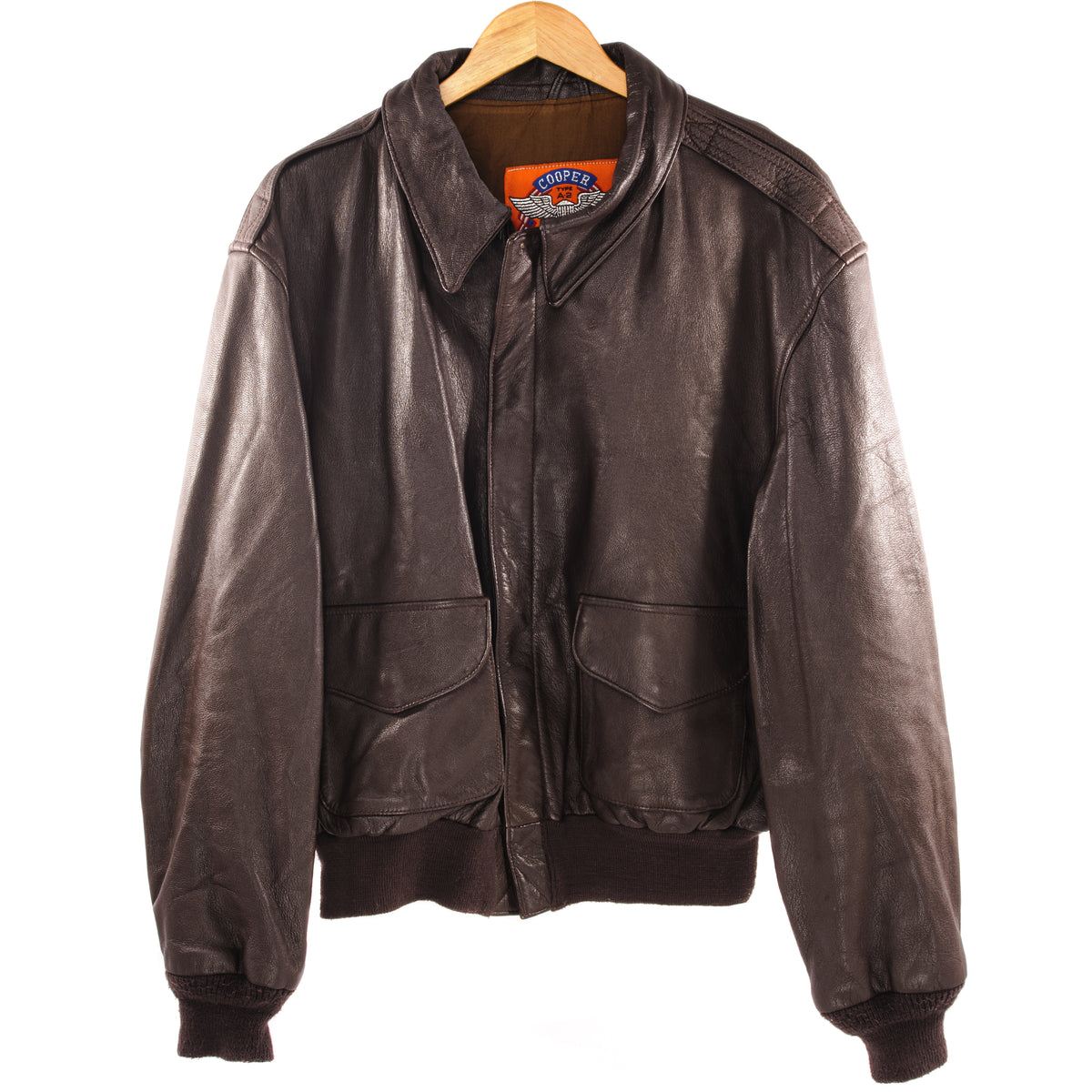 VINTAGE US AIR FORCE LEATHER FLIGHT JACKET TYPE A-2 A2 SIZE 46R – Rare ...