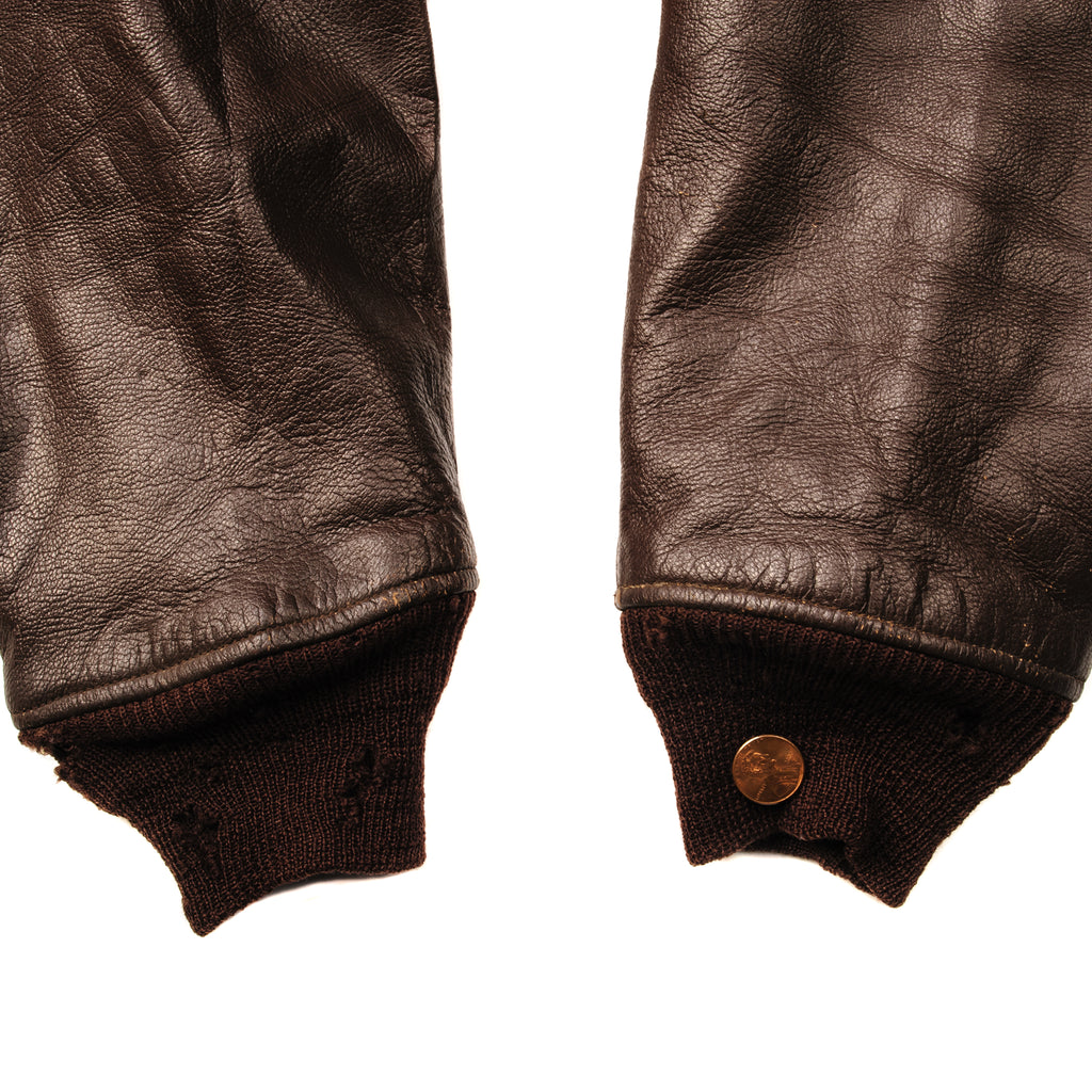 VINTAGE US NAVY LEATHER FLIGHT JACKET TYPE G-1 1968 VIETNAM WAR SIZE 4 ...